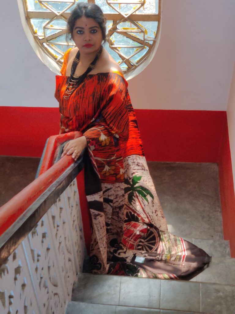 Exclusive Hand Batik On Pure Silk | Handcrafted in Bengal